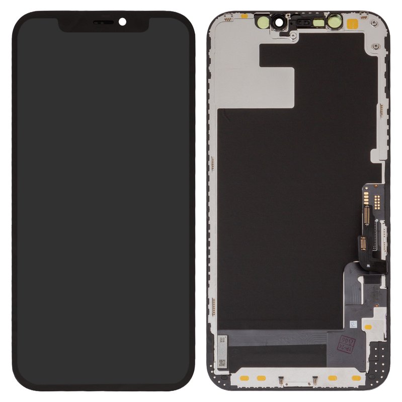 Pantalla LCD puede usarse con iPhone 12, iPhone 12 Pro, negro, con ...